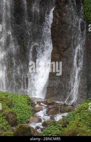Wasserfall Chupan sewu in Java, Indonesien. Wasserfall in den ...