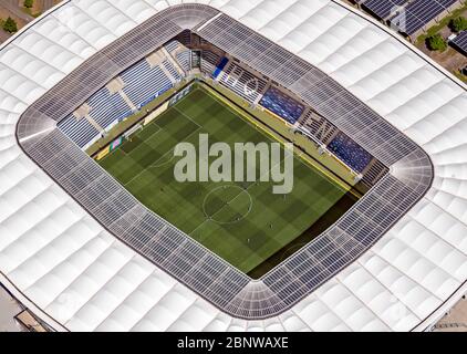 Luftbild der PreZero Arena, Fußballstadion TSG 1899 Hoffenheim ...