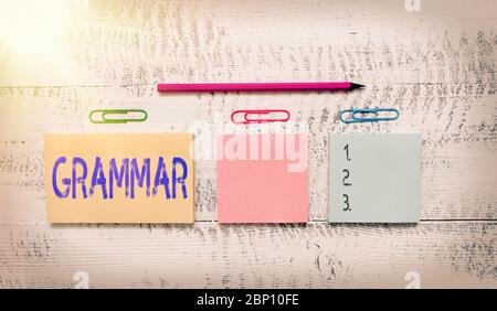 Text Zeichen, Grammatik. Konzeptionelle Foto ganze System und die ...