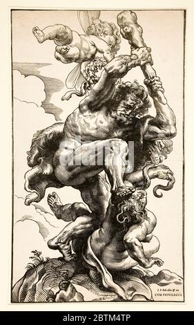 Christoffel Jegher nach Peter Paul Rubens, die Versuchung Christi durch ...