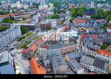 Polen, Oberschlesien, Gliwice (Gleiwitz), Ansicht des Rynek, dem ...