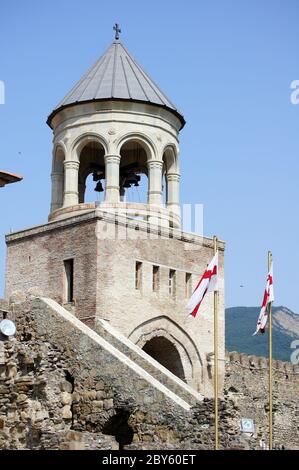 Georgien - Mcxeta - Sveticxoveli Burg-Kathedrale, eines der Symbole von ...