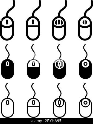 Computer Symbol Maus. Vector Illustration. Geschäftskonzept Mauszeiger ...