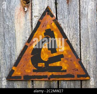 Genetik Labor, Warnschild bio Hazard, Deutschland Stockfotografie - Alamy