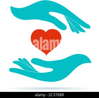 Spende Charity Freiwillige Hilfe soziale Person Haus Liebe Silhouette ...