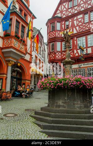 Der Markt Platz von Cochem, Landkreis Cochem-Zell, Rheinland-Pfalz ...