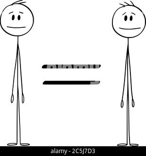 Vektor Cartoon Stick Figur Zeichnung konzeptionelle Illustration von ...