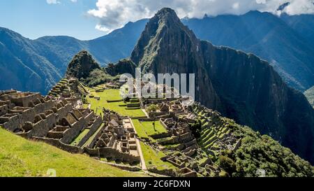 Geheimnisvolle Stadt - Machu Picchu, Peru, Südamerika. Die Inka-Ruinen ...