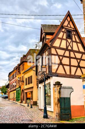 Wein-Stadt Barr, Elsass, Frankreich Stockfotografie - Alamy
