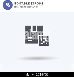 QR Code Icon Vektor, gefülltes flaches Schild, solides Piktogramm ...