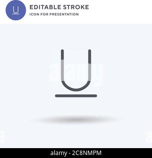 Einfaches Vektorsymbol unterstreichen. Illustration Symbol Design ...