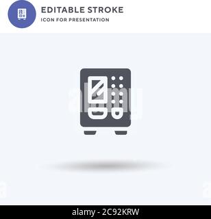 Automat Icon Vektor, gefüllt flaches Zeichen, solides Piktogramm ...