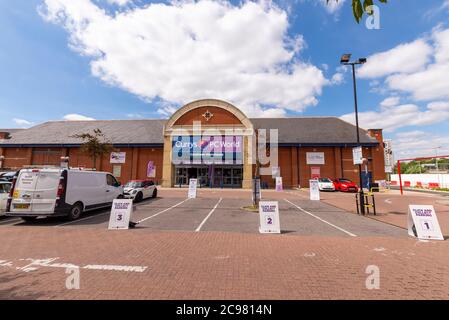 London Road Retail Park, Southend on Sea, Essex, Großbritannien. 13 ...
