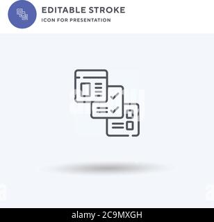 Notizen Symbolvektor, gefülltes flaches Zeichen, solides Piktogramm ...