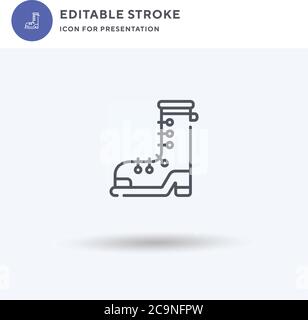Boot Icon Vektor, gefüllt flache Zeichen, solides Piktogramm isoliert ...