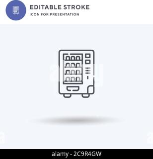Automat Icon Vektor, gefüllt flaches Zeichen, solides Piktogramm ...