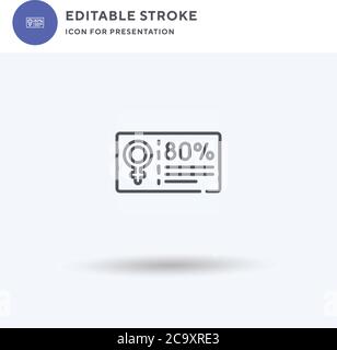 Gutschein-Symbol-Vektor, gefüllt flache Zeichen, solides Piktogramm ...