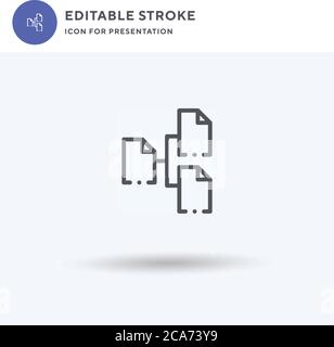 Workflow-Symbolvektor, gefülltes flaches Schild, solides Piktogramm ...