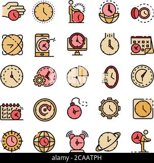 Sonnenuhr Symbole gesetzt. Flachbild Sonnenuhr Vector Icons für Web ...