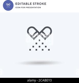 Kaffeekapsel Symbolvektor, gefülltes flaches Zeichen, solides ...