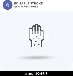 Hautausschlag an der Hand. Hautausschläge juckende Hände Kratzer Arm in ...