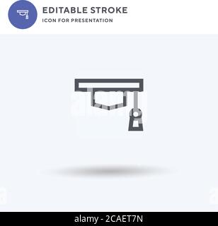 Cap Icon Vektor, gefüllt flache Zeichen, solides Piktogramm isoliert ...