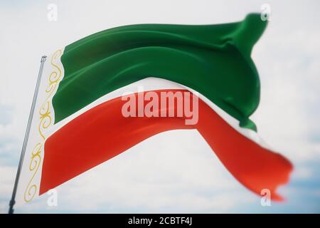 Tschetschenien, republik Russland. Hochauflösende Satellitenkarte ...