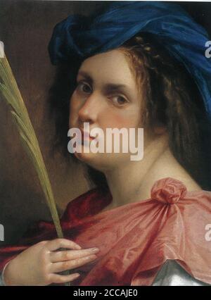 Die Heilige Katharina von Alexandria von Artemisia Gentileschi ca. 1615-1620 Stockfotografie - Alamy