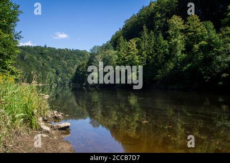 Kamp, Kamptal-Seenweg 620, Wandern bei Dobra-Stausee, Waldviertel ...
