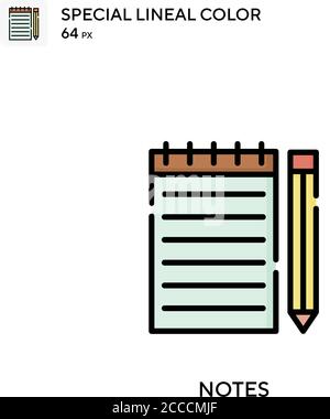 Hinweise spezielles lineales Farbsymbol. Illustration Symbol Design ...