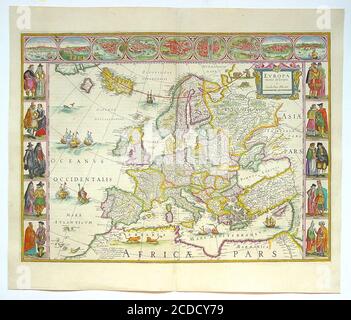 Alte Landkarten der Welt Bunte Illustration Stockfotografie - Alamy