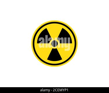 Radioaktive Zone, Vektor Zeichen oder Symbol. Warnung radioaktive Zone ...