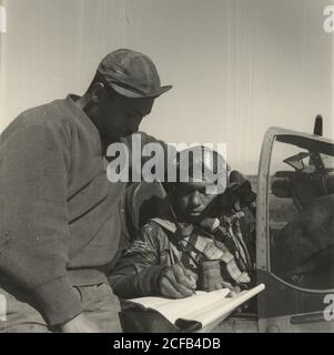 Tuskegee Airmen aus der 332. Fighter Group Spielkarten in Ramitelli ...
