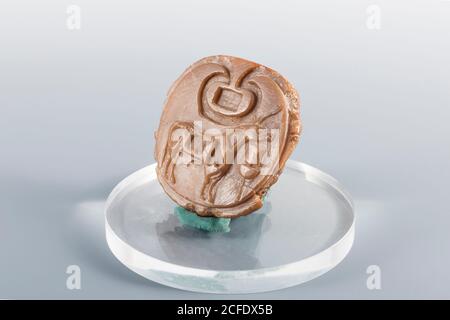 Antikes Siegel des Einhorns, von Mohenjo daro, Indus Tal Zivilisation ...