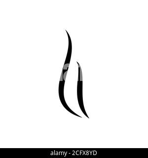 Aromen verdampfen Symbol. Gerüche Vektorliniensymbol, heißes Aroma ...