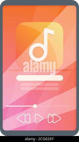 Audio-Spektrum-Symbol, lineare isolierte Illustration, dünne Linie ...