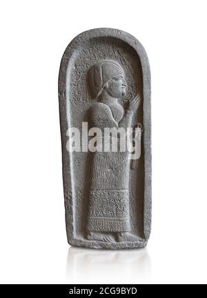 Neo-hethitische Basalt-Grabstele mit einer aramäischen Inschrift aus ...