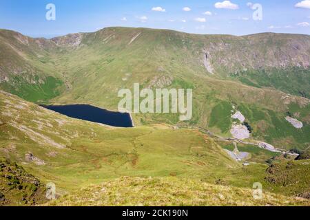 Blick auf Kentmere Reservoir von Froswick über Kentmere, Lake District ...