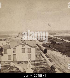 Ein Blick aus der Vogelperspektive auf Ocean Grove, aufgenommen aus der ...