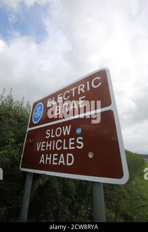 Electric Brae, Croy, A719, nr Dunure, Ayrshire, Schottland ...
