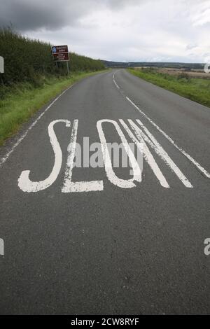 Croy, Ayrshire, Schottland, Großbritannien. Die A719 schlängelt sich ...