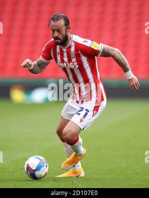 Steven Fletcher von Stoke City während des Sky Bet Championship-Spiels ...