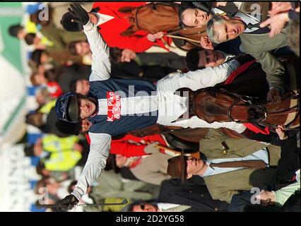 Cool Dawn und Jockey Andy Thornton kehren nach ihrem Sieg im Cheltenham ...