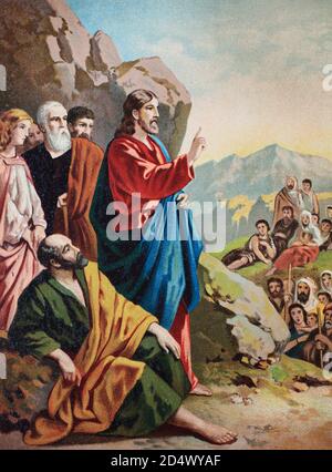 Die Bergpredigt, Rede des Jesus von Nazareth in das Matthäusevangelium ...