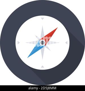 Kompassnadel-Symbol. Navigation, Reisekonzept Symbol – Stock Vektor ...