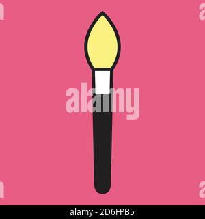 Line Art Pinsel zeichnen Werkzeug Design Stock-Vektorgrafik - Alamy