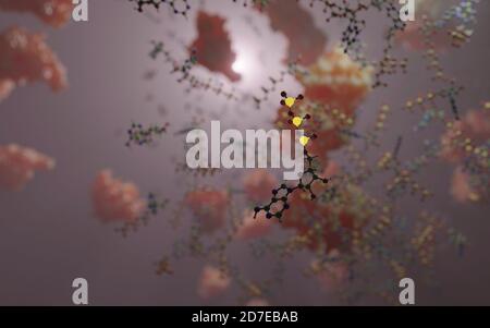 ATP (ein Molekül mit hochenergetischen Bindungen) liefert Energie, um ...