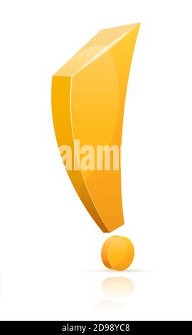Ausrufezeichen cartoon Vektor symbol Icon Design Stockfotografie - Alamy