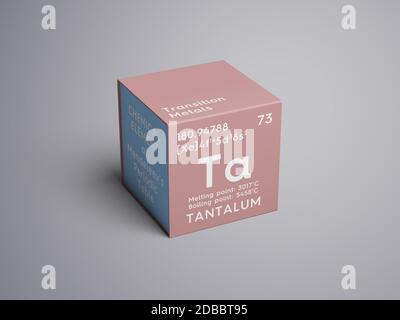 Tantal. Übergangsmetalle. Chemisches Element von Mendelejews ...