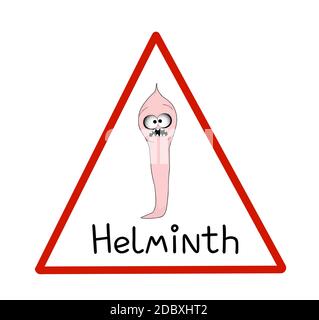 Helminthen, Fadenwürmer. Darmparasiten. Warnzeichen Parasitismus ...